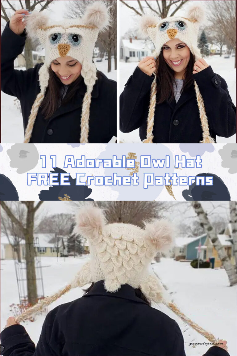11 Adorable Owl Hat Crochet Patterns -FREE - iGOODideas.com