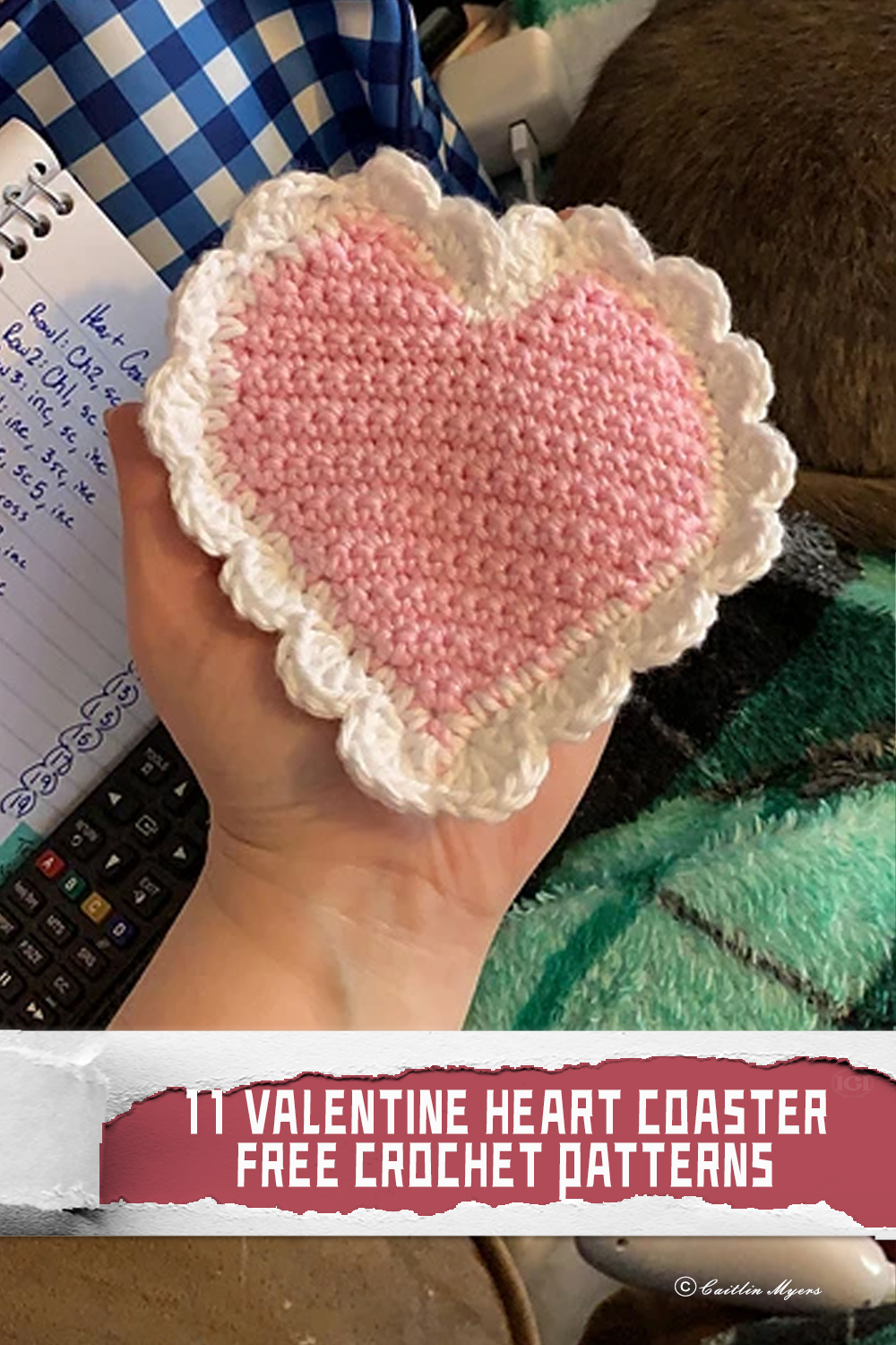 11 Free Valentine Heart Coaster Crochet Patterns For Love - iGOODideas.com