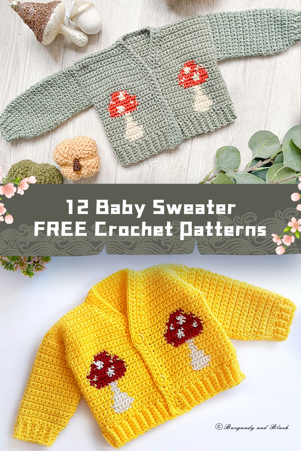 12 Baby Sweater Crochet Patterns - FREE - iGOODideas.com