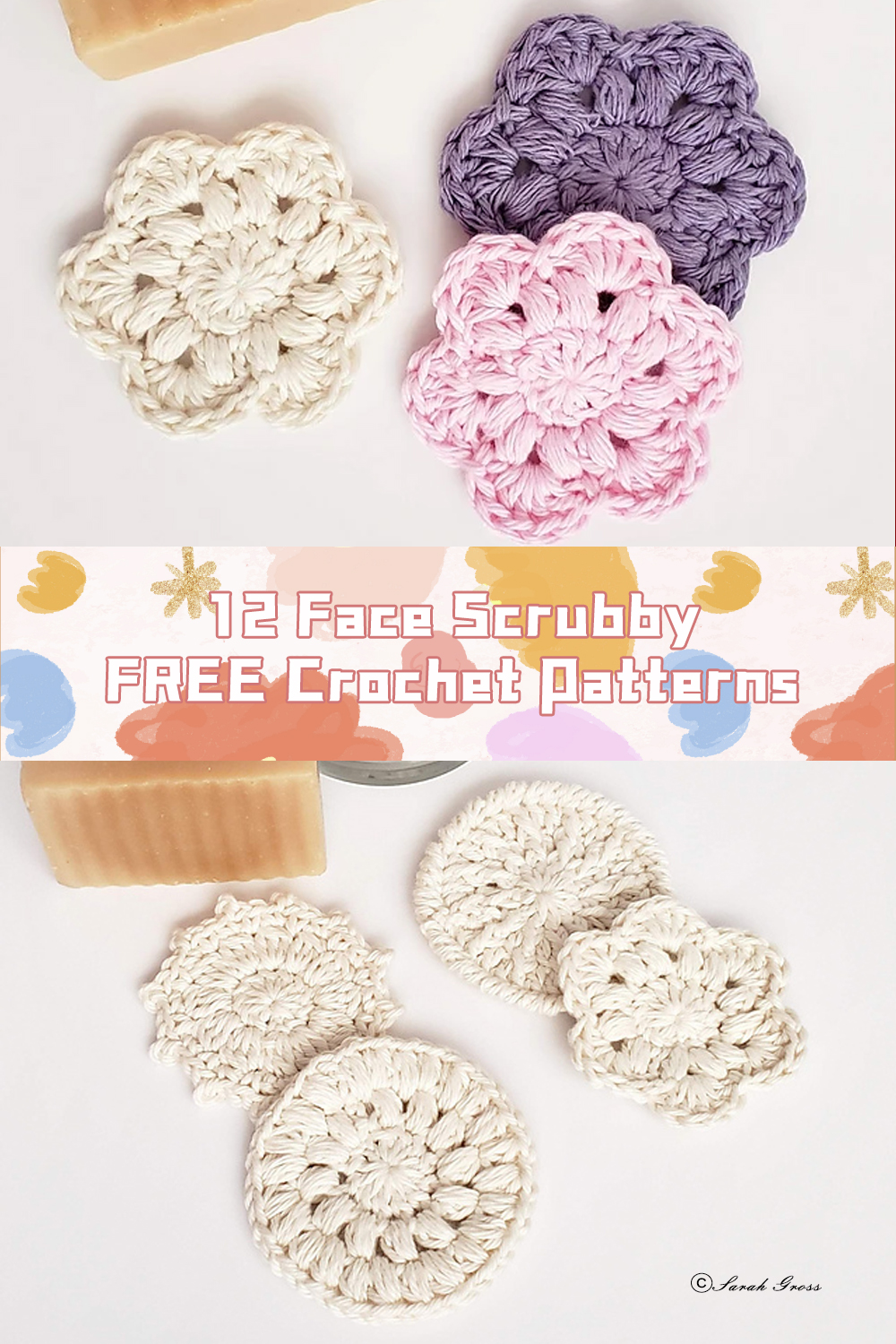 Discovering Diversity: Exploring 12 Face Scrubby Crochet Patterns ...