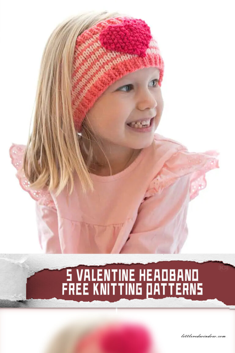 5 Valentine Headband Knitting Patterns - FREE - iGOODideas.com