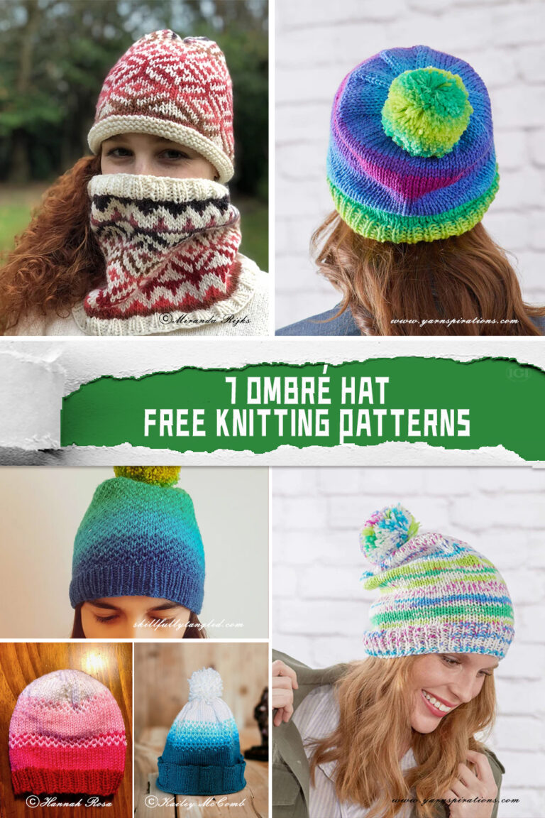 Try These Popular Ombré Hat Knitting Patterns Today - iGOODideas.com