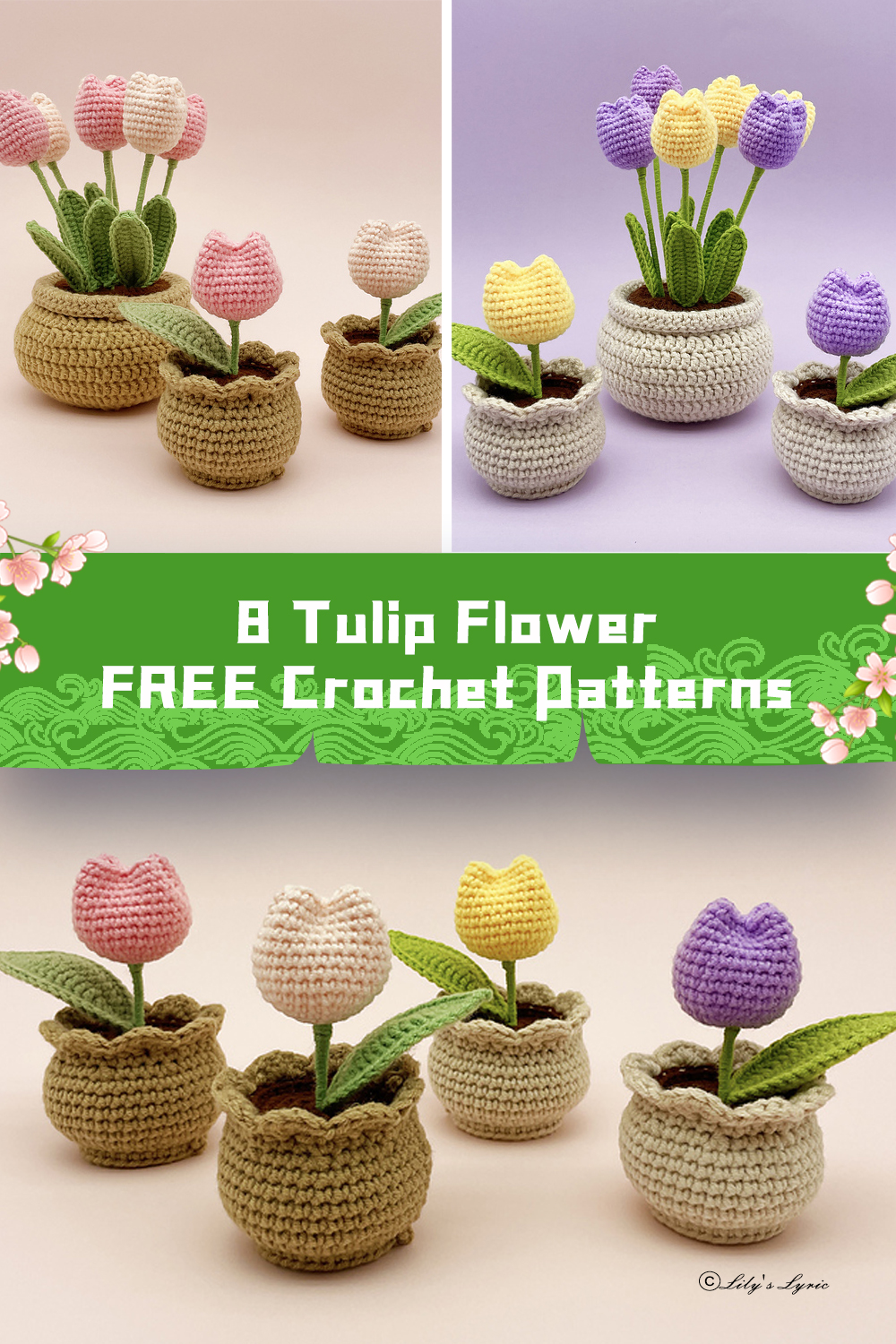 Decorate Your Home with Tulip Flower Crochets: 8 Free Patterns ...