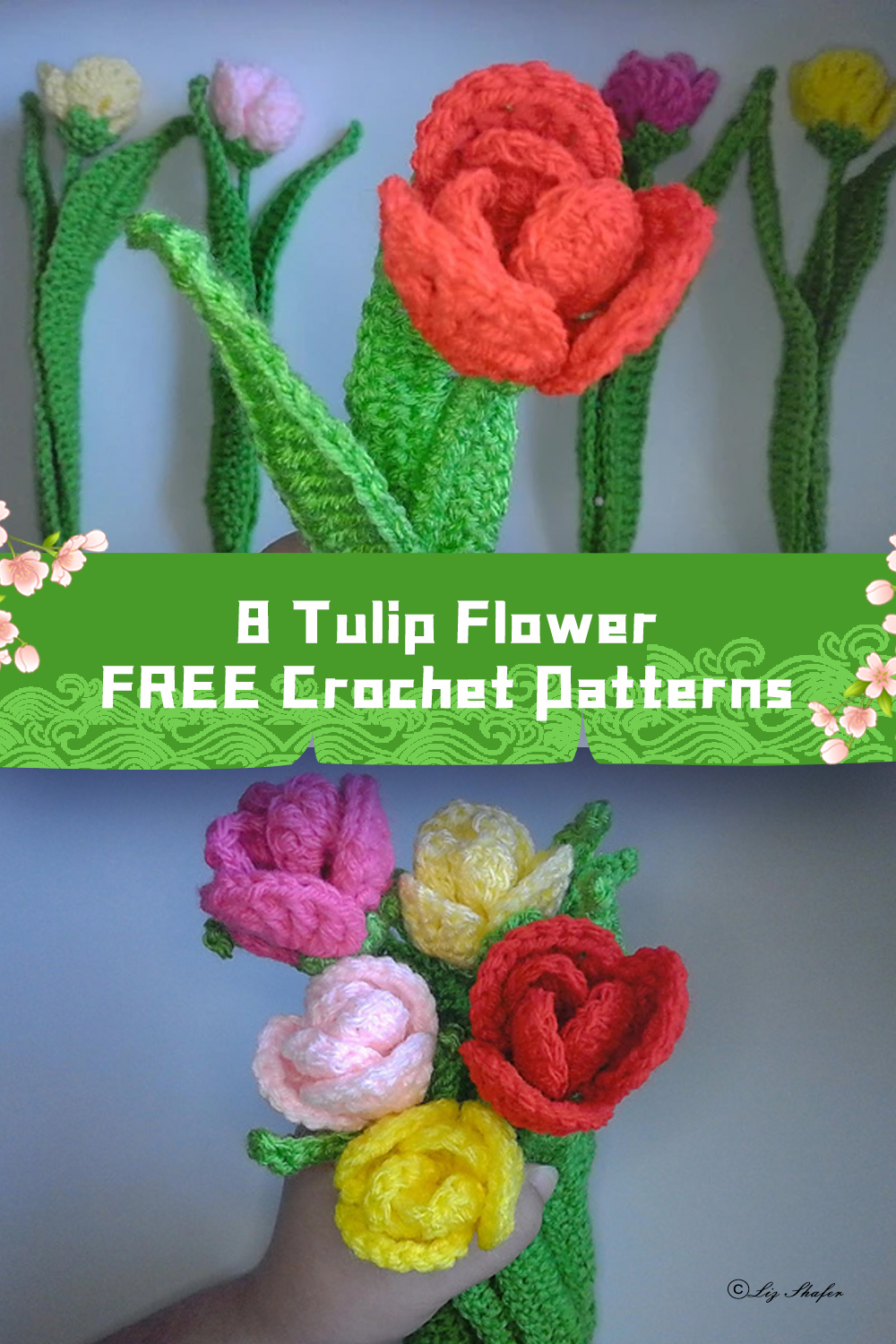 Decorate Your Home with Tulip Flower Crochets: 8 Free Patterns ...