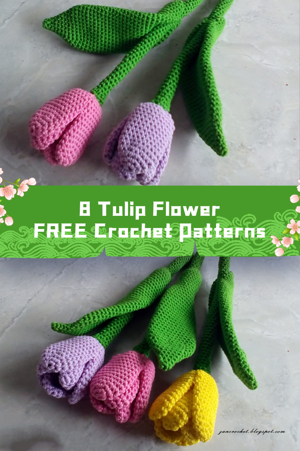 Decorate Your Home with Tulip Flower Crochets: 8 Free Patterns ...