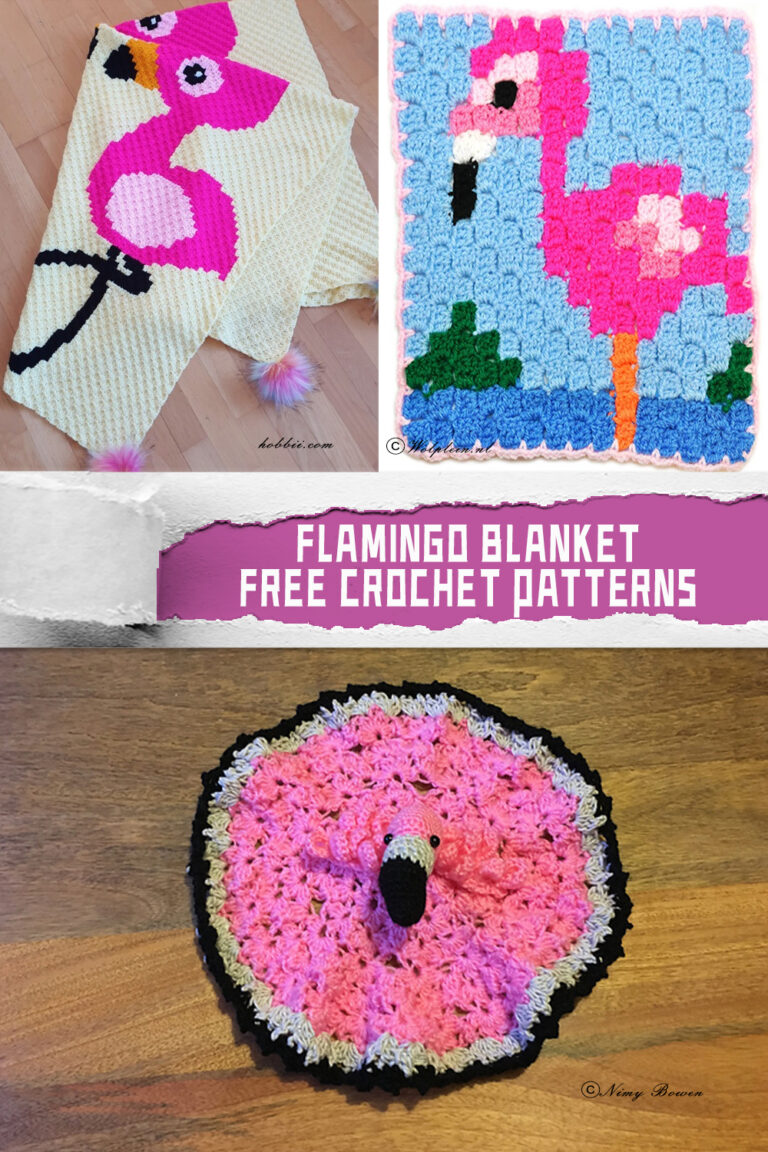 Flamingo Blanket Crochet Patterns - FREE - iGOODideas.com