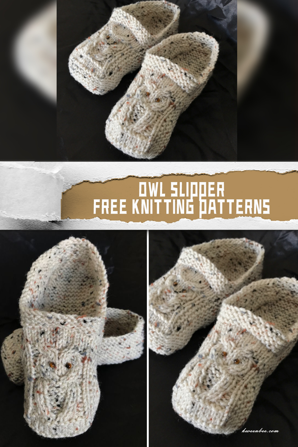 Owl Slipper FREE Knitting Patterns - iGOODideas.com