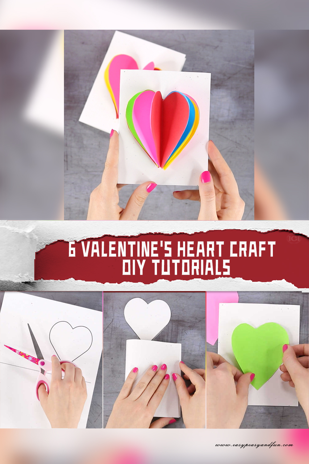 6 DIY Valentine's Heart Craft Tutorials - iGOODideas.com