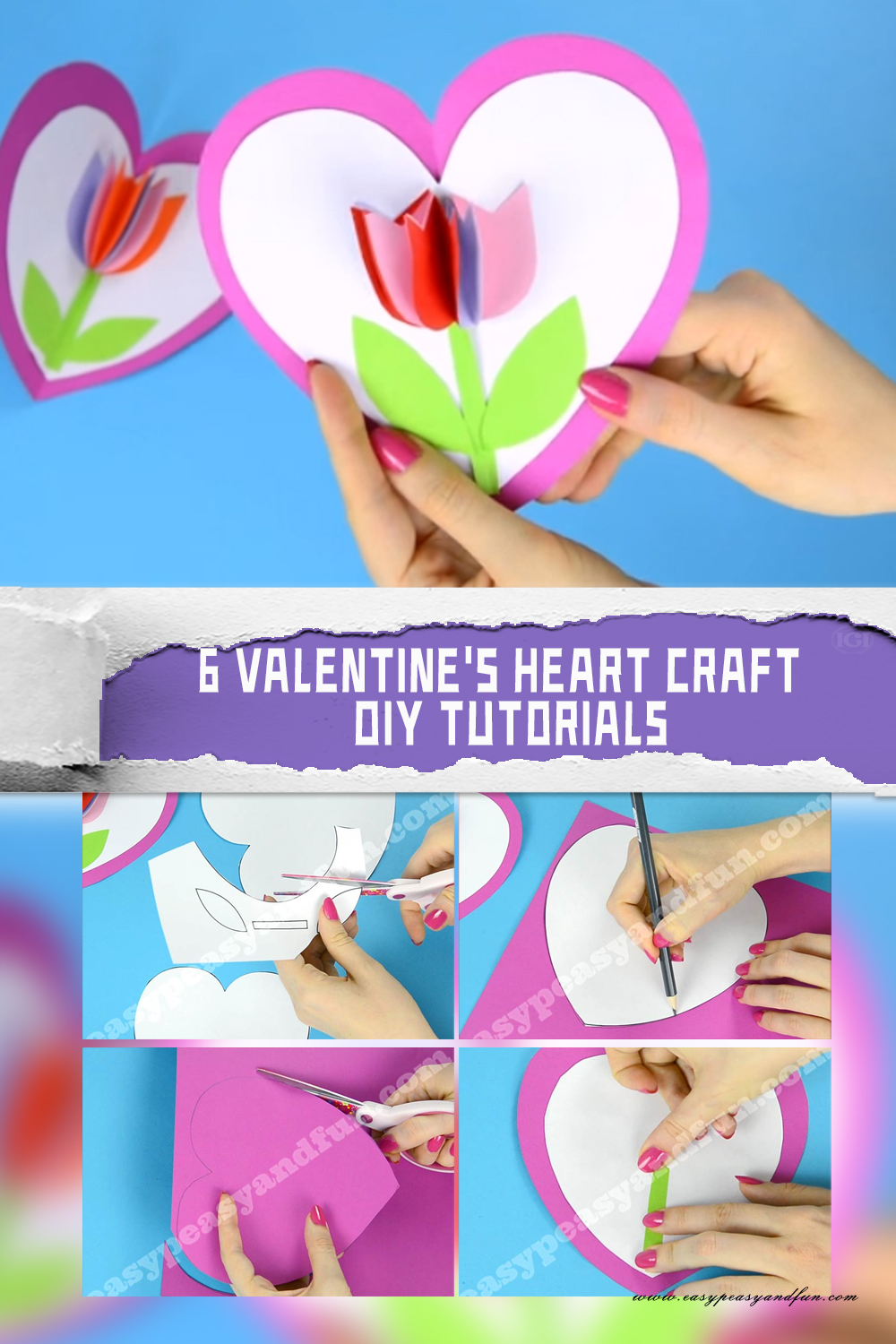 6 DIY Valentine's Heart Craft Tutorials - iGOODideas.com