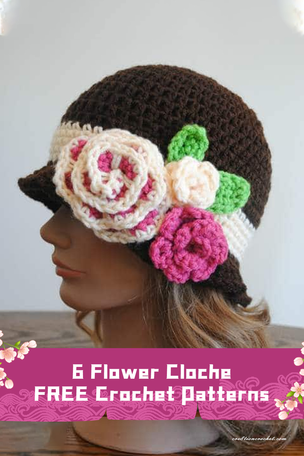 6 Flower Cloche Crochet Patterns - FREE - iGOODideas.com