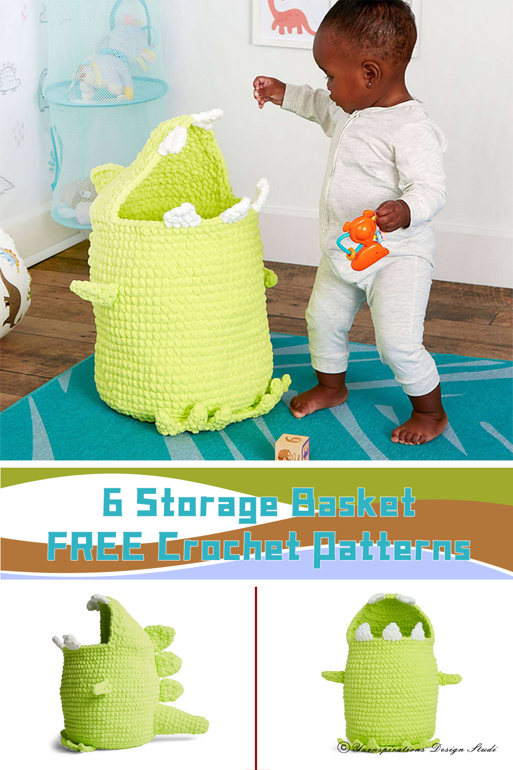 Discover the Best Storage Basket Crochet Patterns - iGOODideas.com
