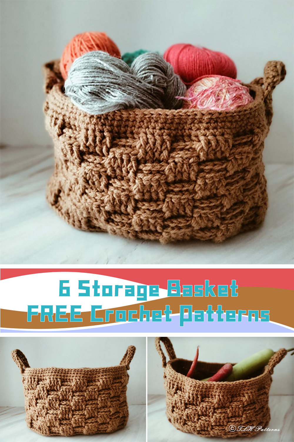 Discover the Best Storage Basket Crochet Patterns - iGOODideas.com