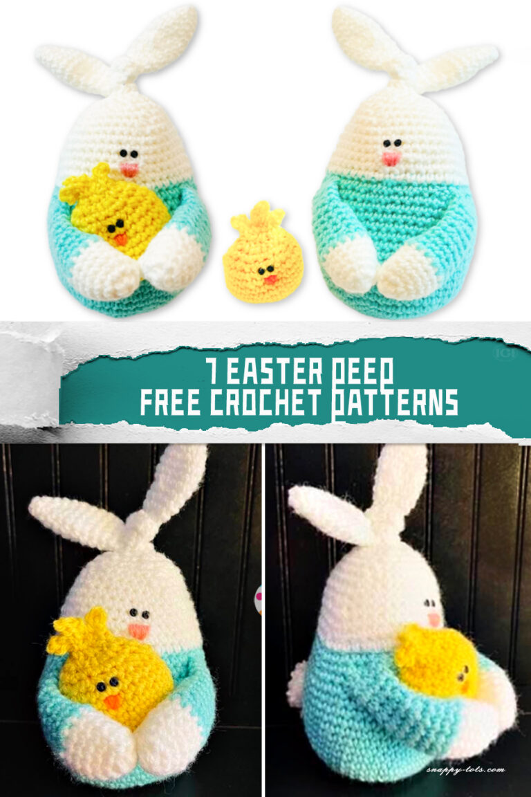 7 Easter Peep Crochet Patterns - FREE - iGOODideas.com