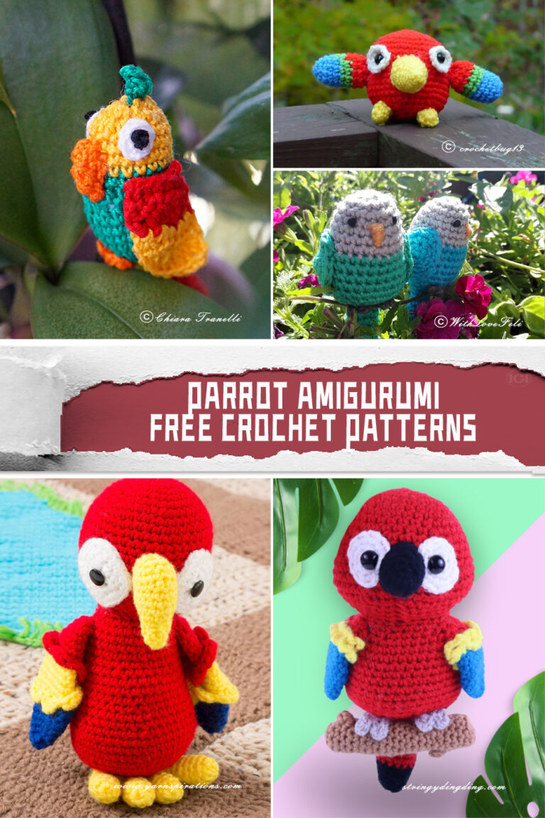 7 Parrot Amigurumi Crochet Patterns - FREE - iGOODideas.com