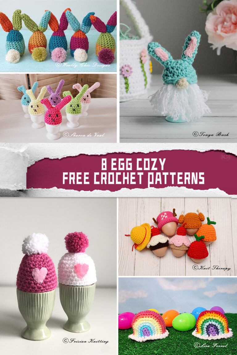8 Egg Cozy Crochet Patterns - FREE - iGOODideas.com