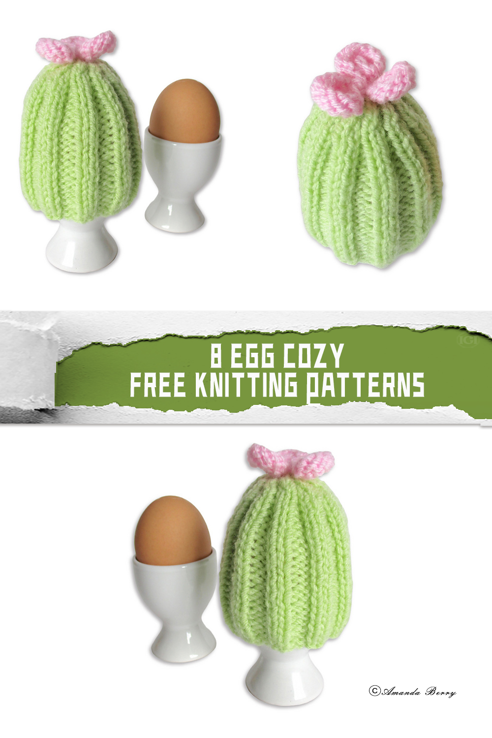 8 Egg Cozy Knitting Patterns - FREE - iGOODideas.com