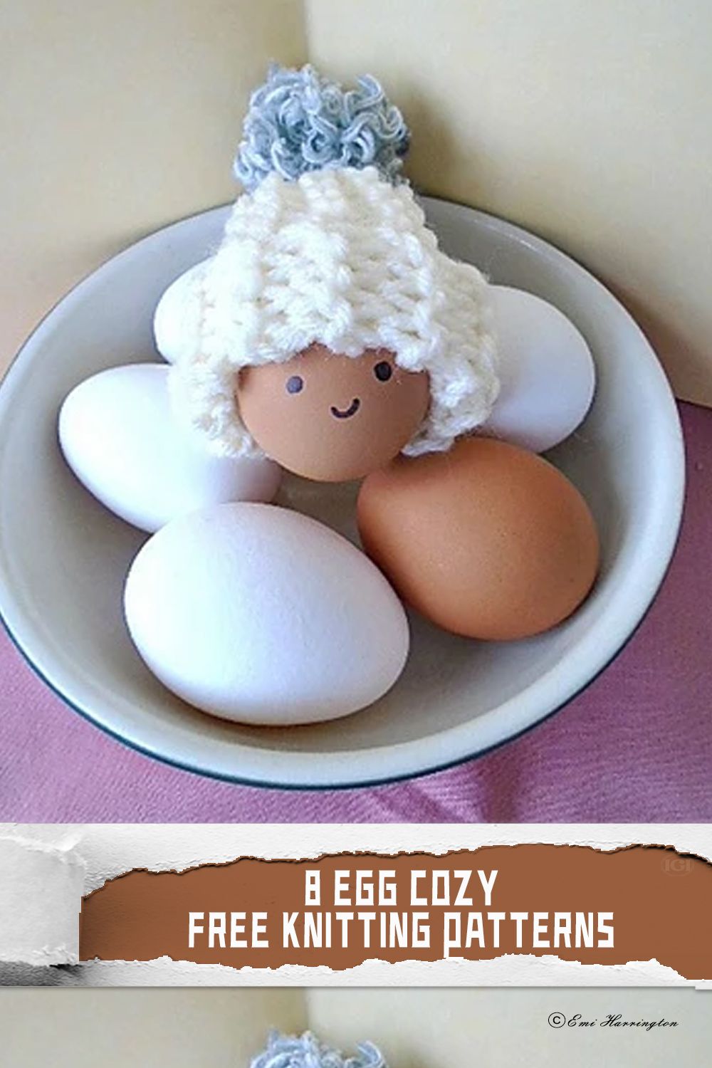 8 Egg Cozy Knitting Patterns - FREE - iGOODideas.com