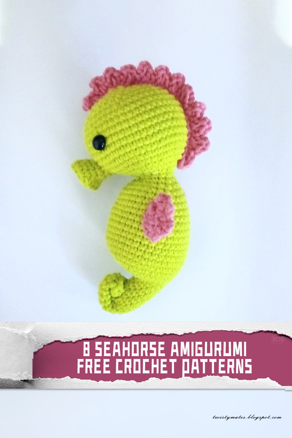 8 Seahorse Amigurumi Crochet Patterns -FREE - iGOODideas.com
