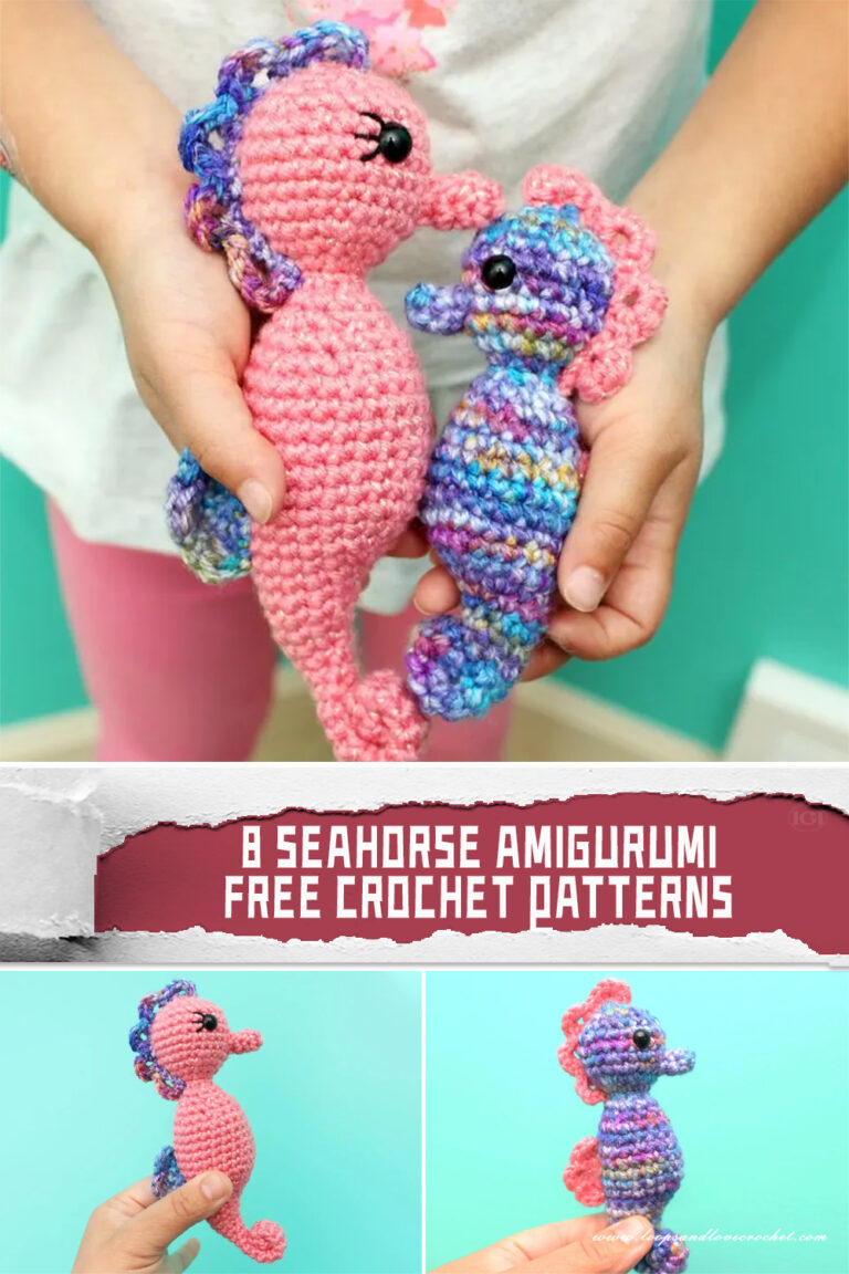 8 Seahorse Amigurumi Crochet Patterns -FREE - iGOODideas.com