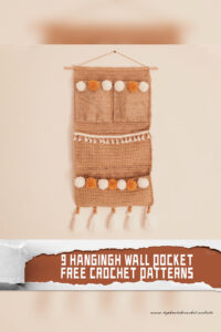 9 Hangingh Wall Pocket Crochet Patterns - FREE - iGOODideas.com