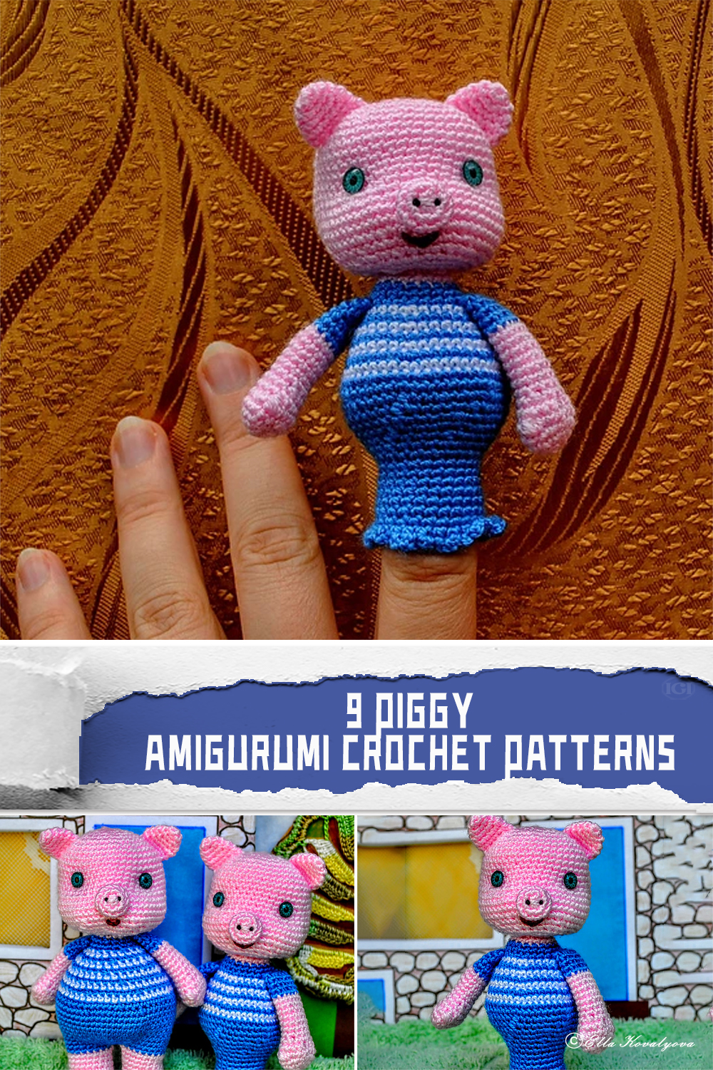 9 Piggy Amigurumi Crochet Patterns - FREE - iGOODideas.com