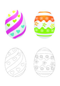 DIY Easter 3D Egg Template - iGOODideas.com