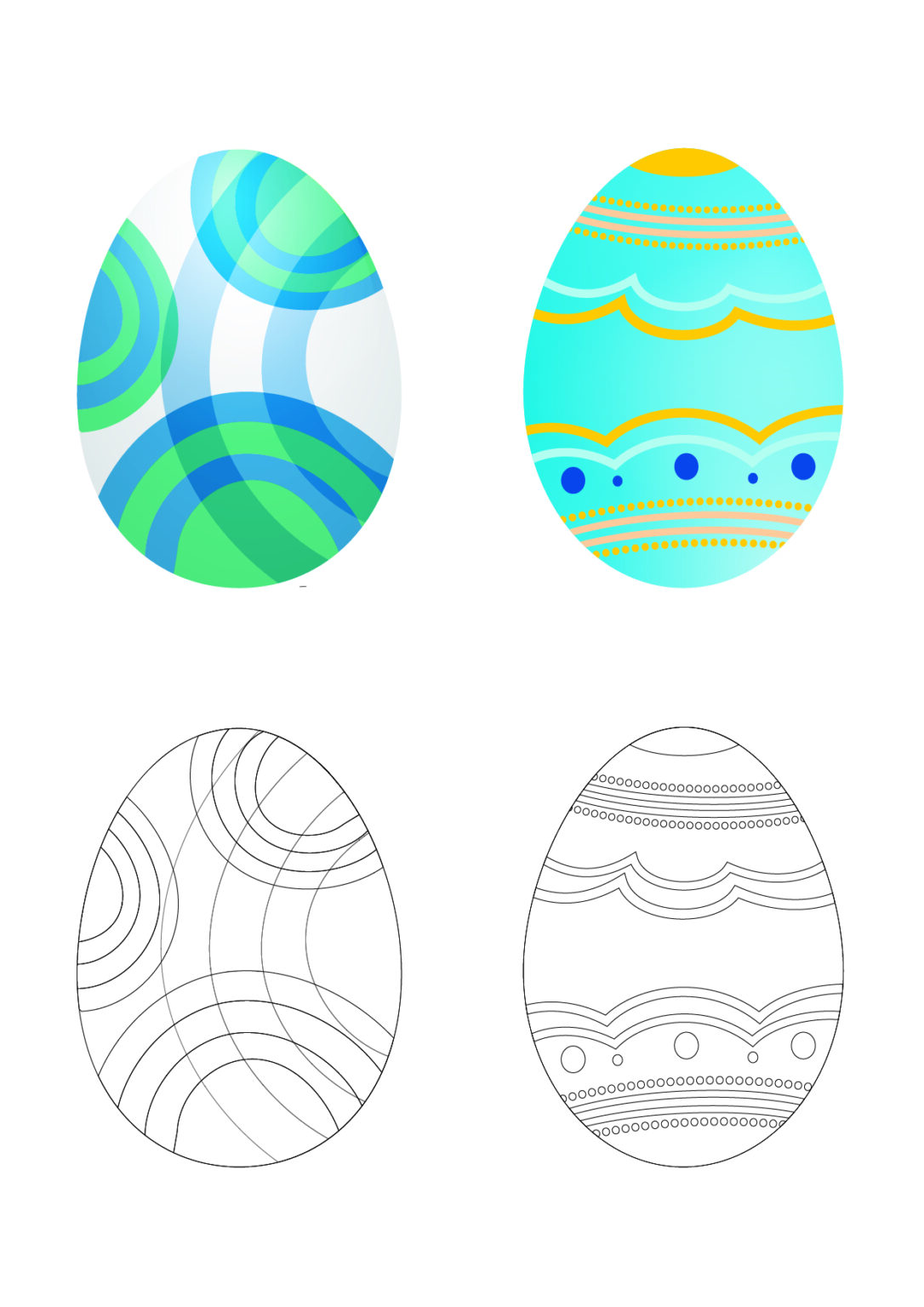 DIY Easter 3D Egg Template - iGOODideas.com