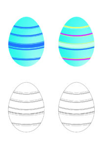 DIY Easter 3D Egg Template - iGOODideas.com