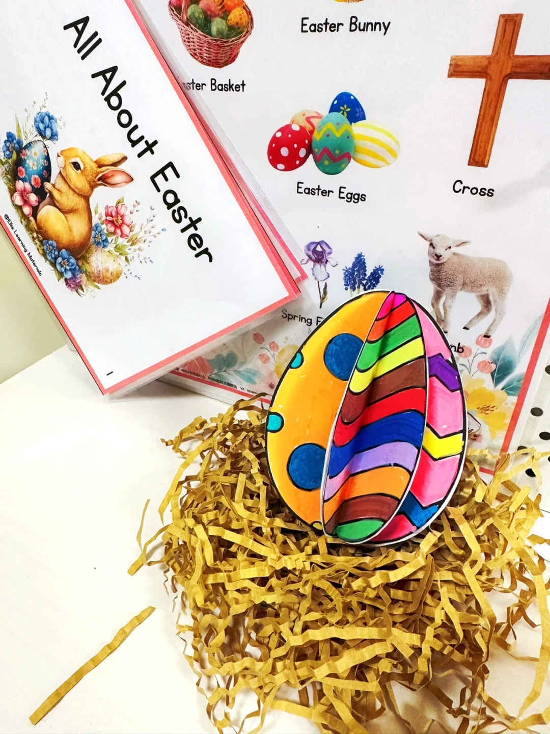 Learn How to Make DIY Easter 3D Egg Decorations - iGOODideas.com