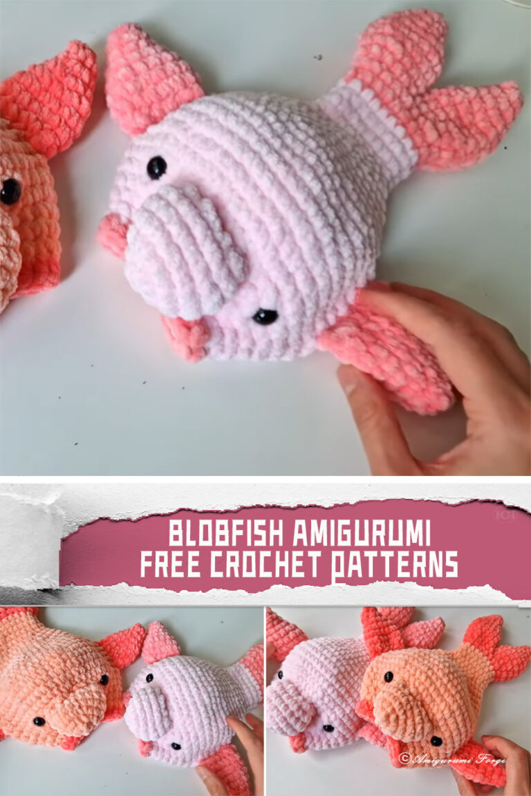 FREE Blobfish Amigurumi Crochet Patterns - iGOODideas.com