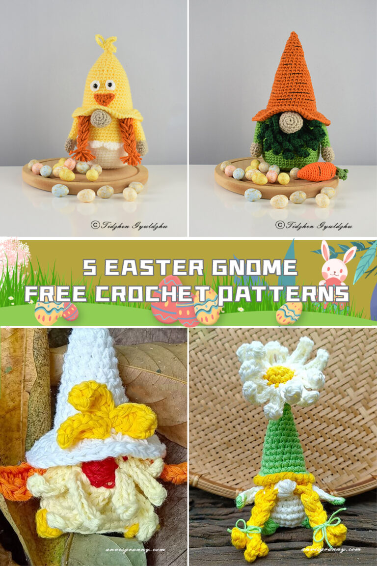5 Easter Gnome Crochet Patterns – FREE - iGOODideas.com