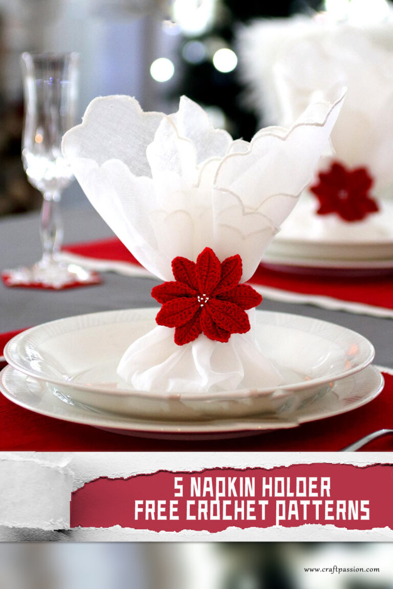 5 Napkin Holder Crochet Patterns - FREE - iGOODideas.com