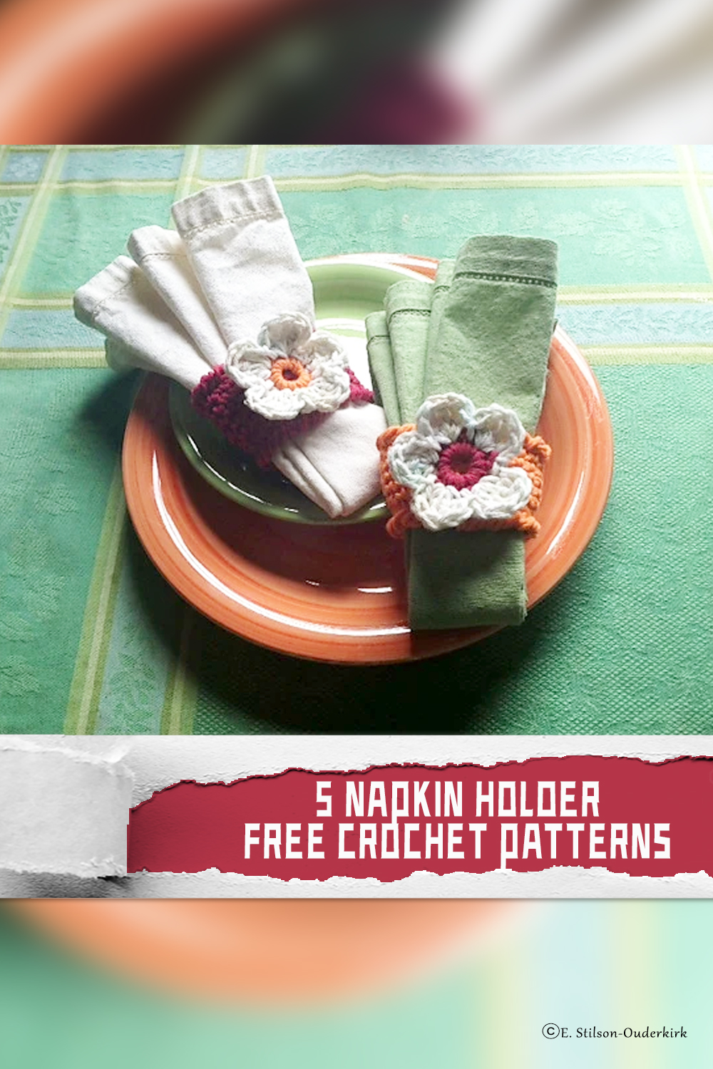5 Napkin Holder Crochet Patterns - FREE - iGOODideas.com