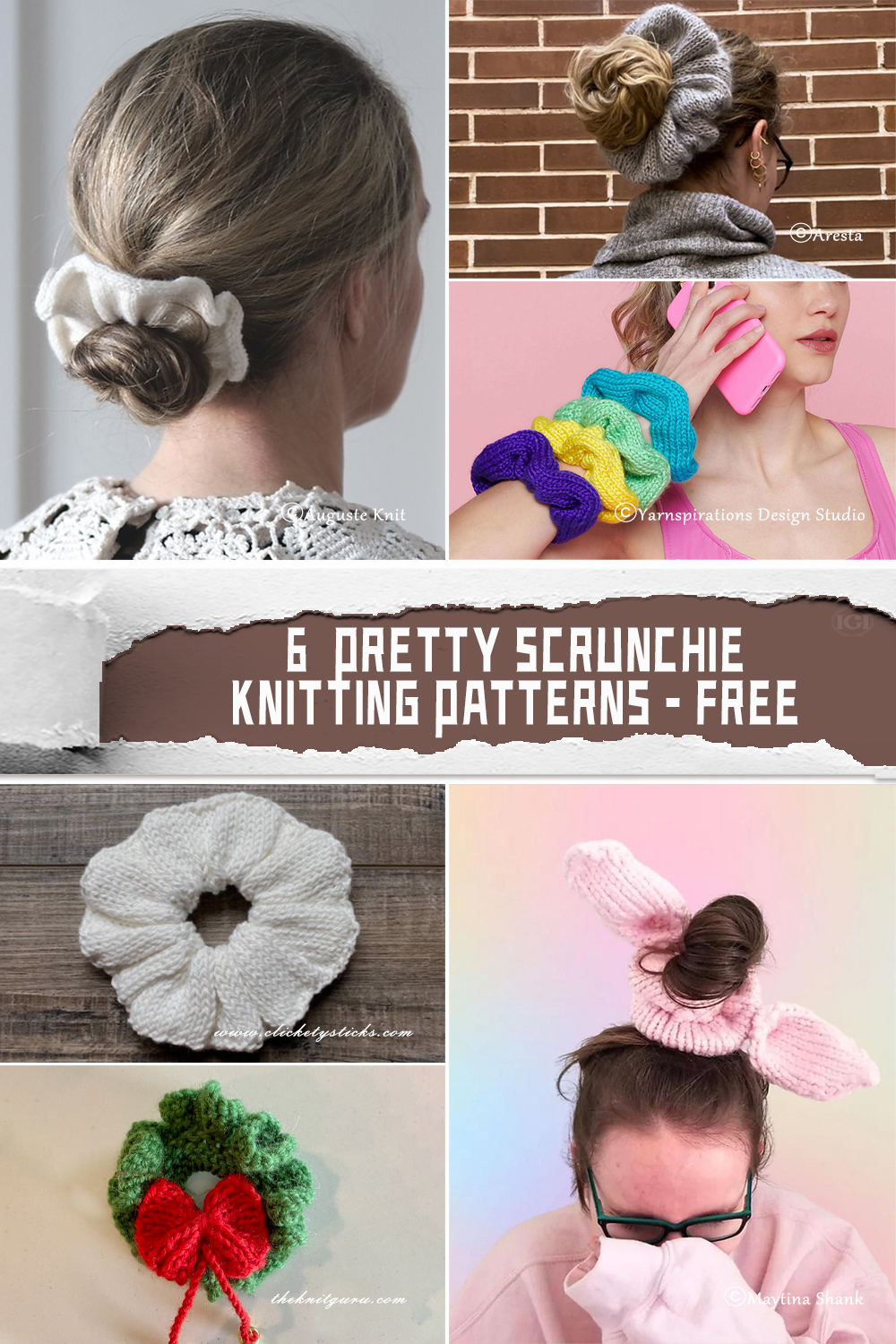 6 Adorable Scrunchie Knitting Patterns – FREE - iGOODideas.com