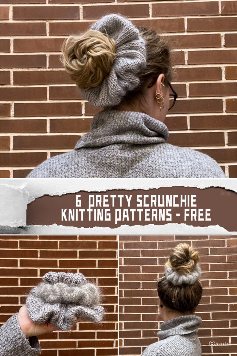 6 Adorable Scrunchie Knitting Patterns – FREE - iGOODideas.com