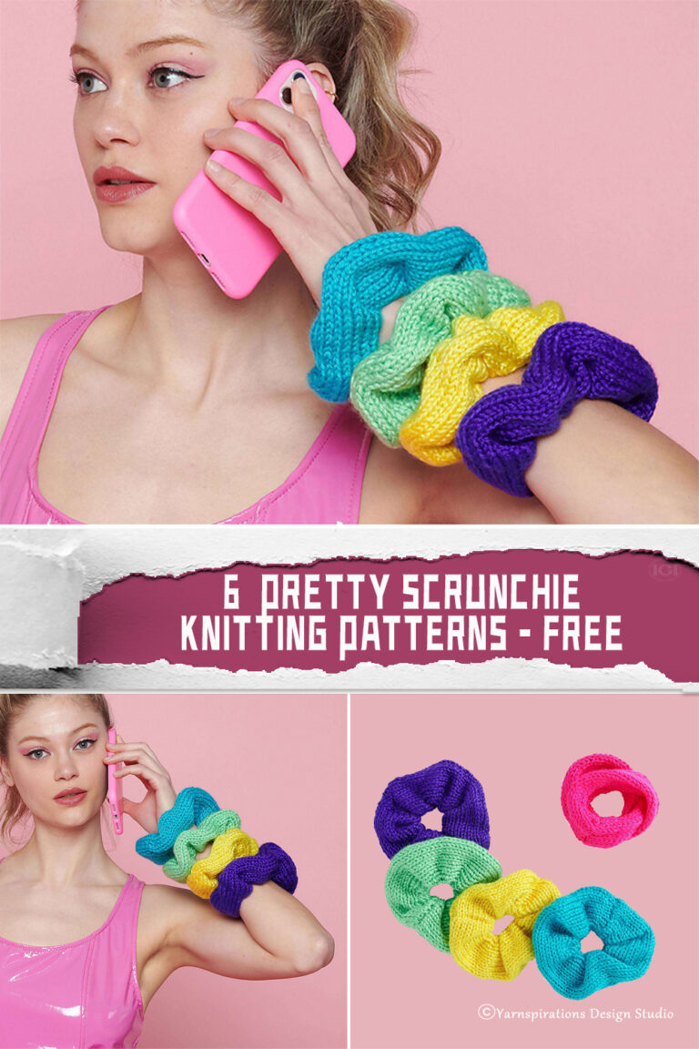 6 Adorable Scrunchie Knitting Patterns – FREE - iGOODideas.com