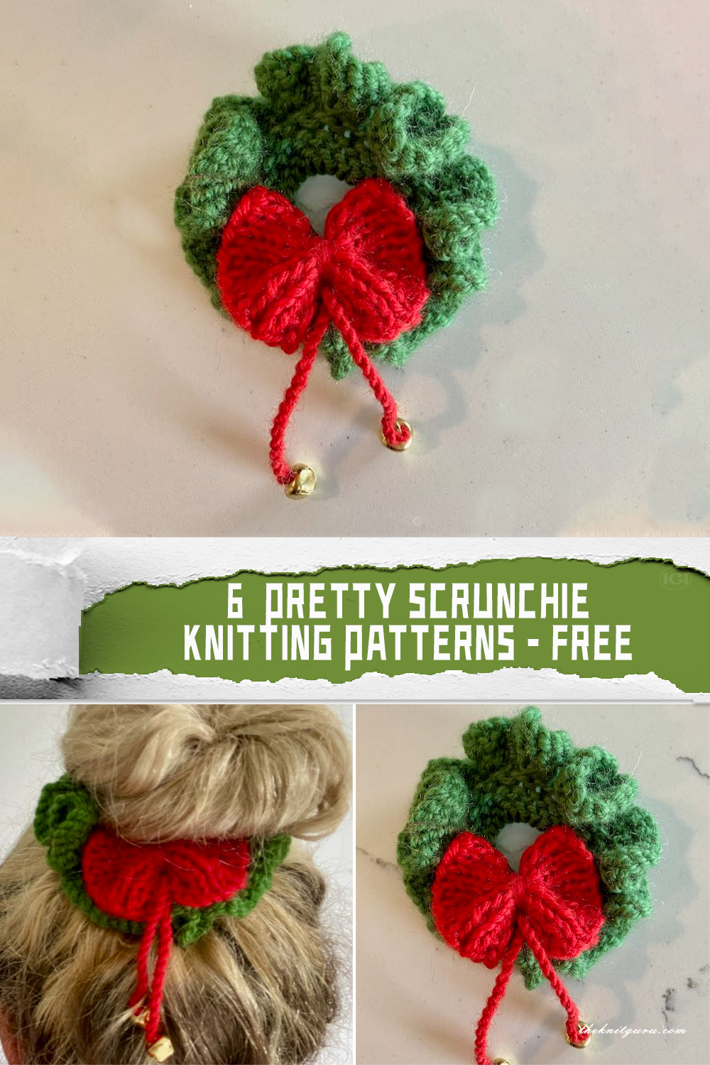 6 Adorable Scrunchie Knitting Patterns – FREE - iGOODideas.com
