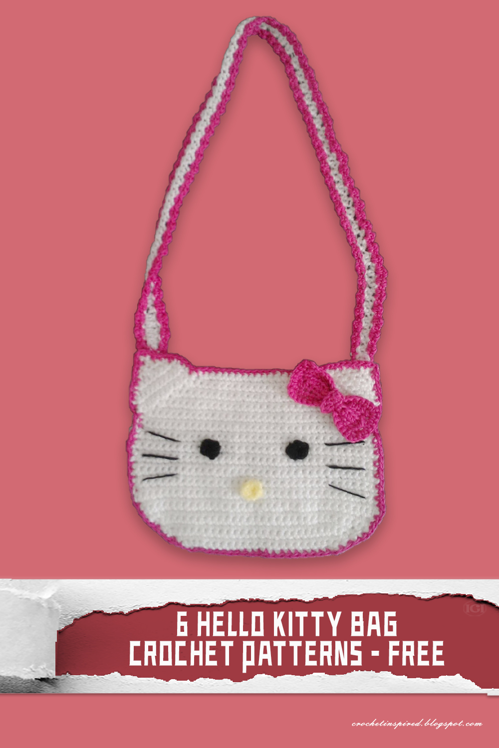 6 Hello Kitty Bag Crochet Patterns – FREE - iGOODideas.com
