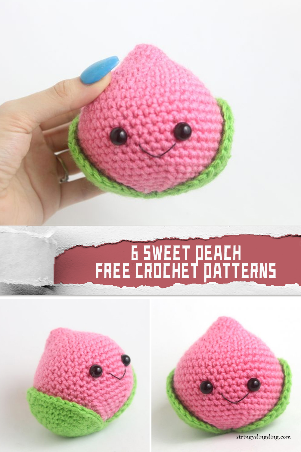 6 Sweet Peach Crochet Patterns - FREE - iGOODideas.com