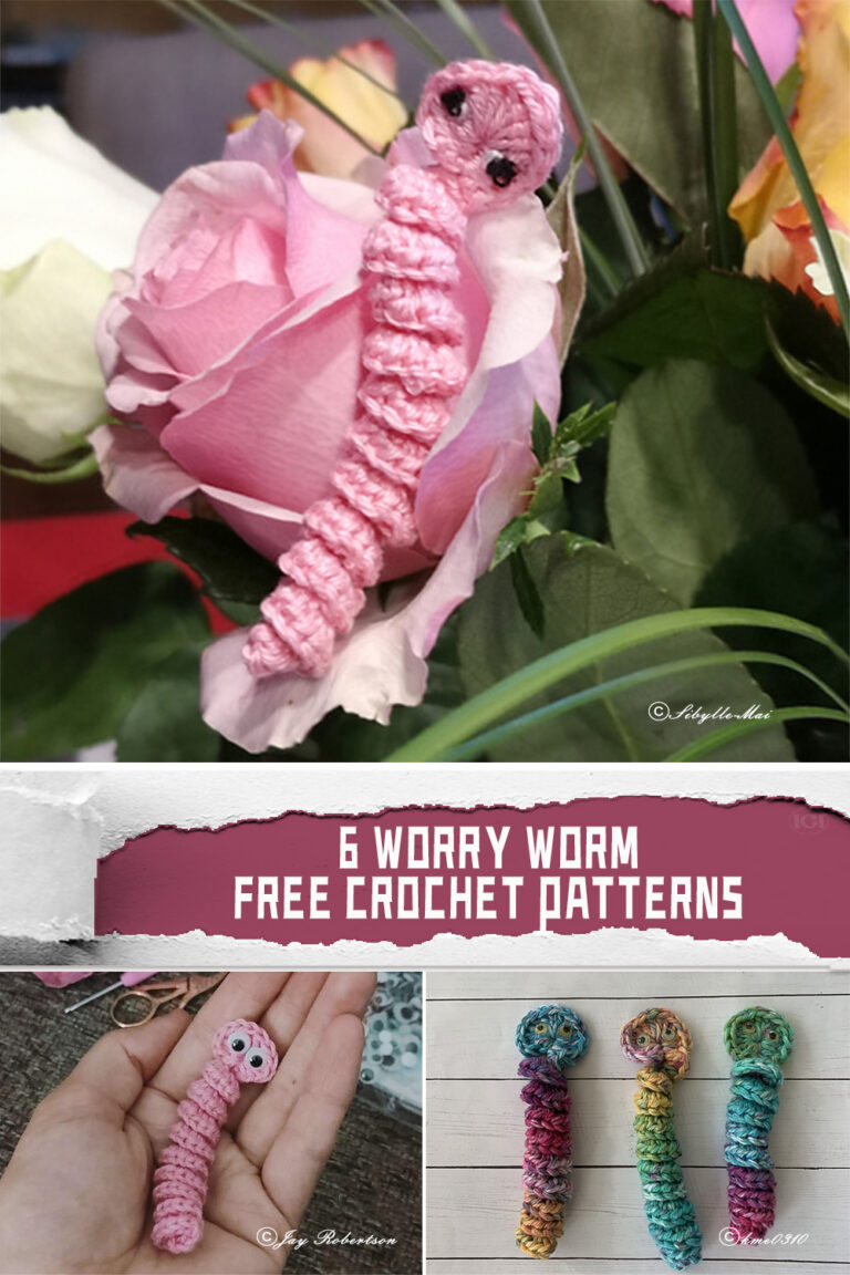 The Whimsical World of Worry Worm Crochet Patterns - iGOODideas.com
