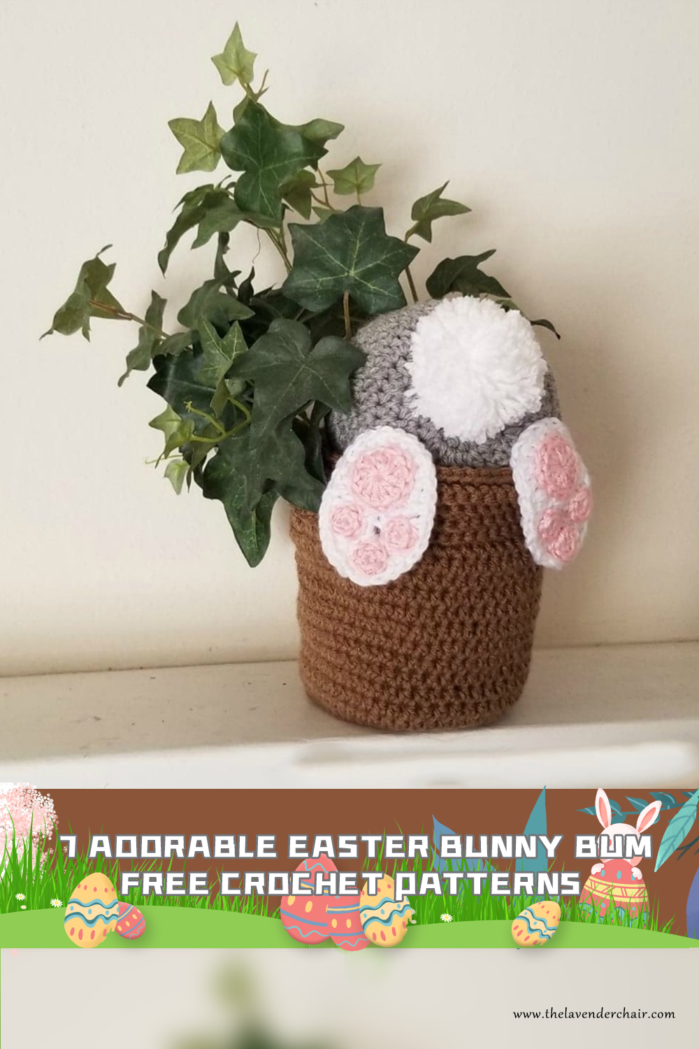 7 Adorable Easter Bunny Bum Crochet Patterns - FREE - iGOODideas.com