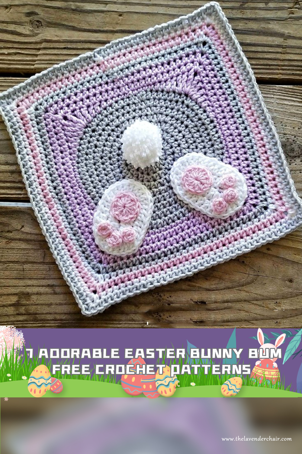 7 Adorable Easter Bunny Bum Crochet Patterns - FREE - iGOODideas.com