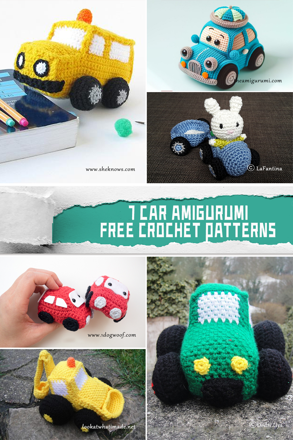 7 Car Amigurumi Crochet Patterns - FREE - iGOODideas.com