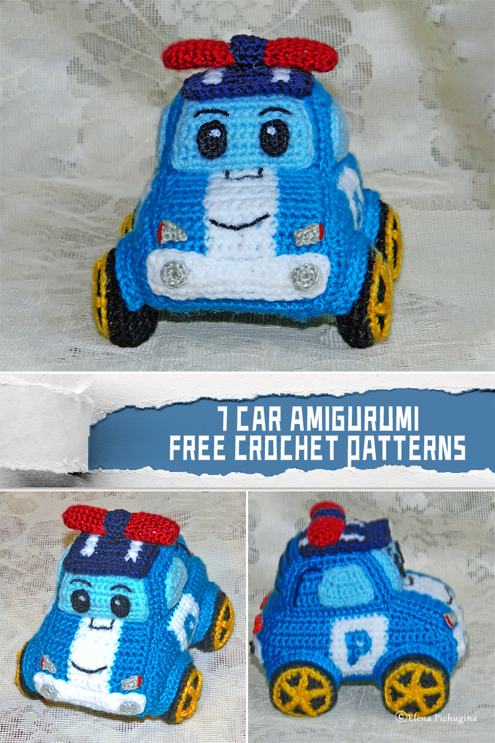 7 Car Amigurumi Crochet Patterns - FREE - iGOODideas.com