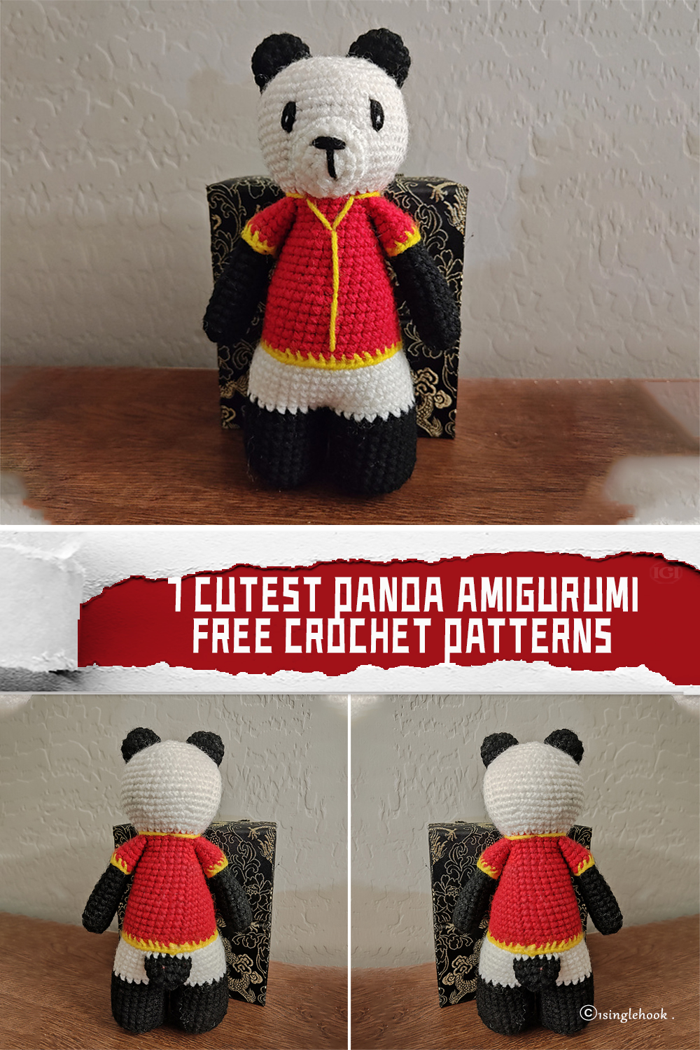 7 Cutest Panda Amigurumi Crochet Patterns - FREE - iGOODideas.com