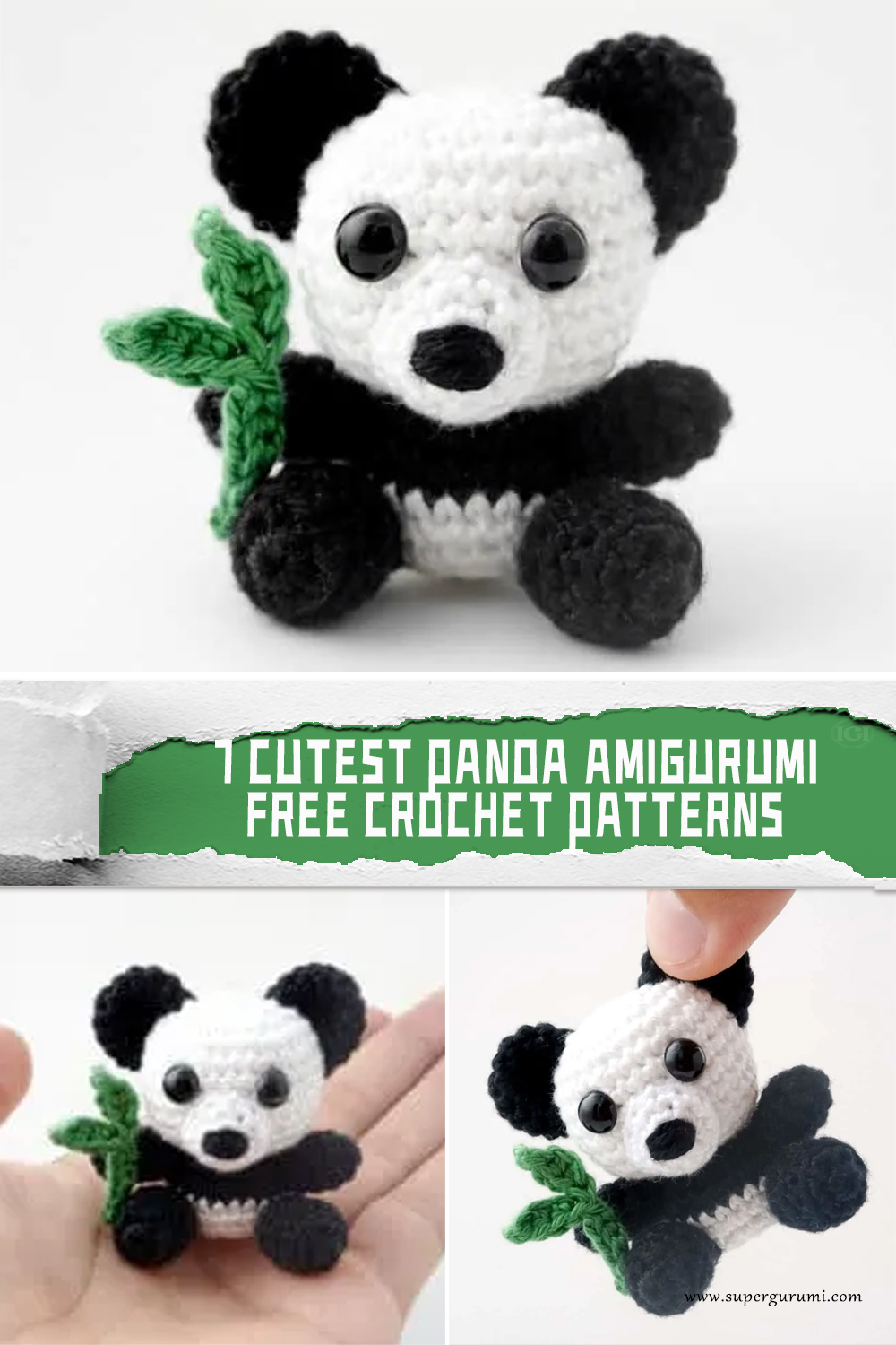 7 Cutest Panda Amigurumi Crochet Patterns - FREE - iGOODideas.com
