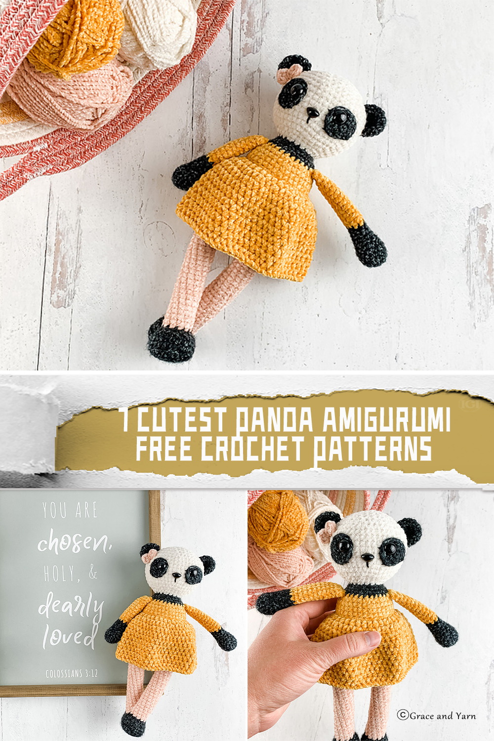 7 Cutest Panda Amigurumi Crochet Patterns - FREE - iGOODideas.com