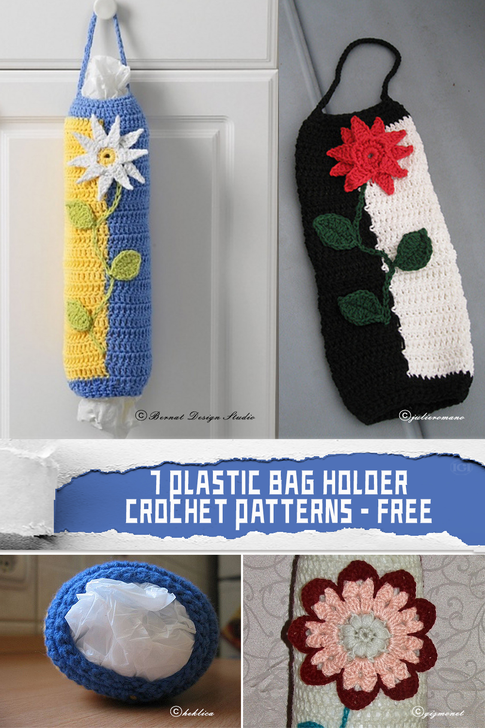 7 Plastic Bag Holder Crochet Patterns Free Igoodideas