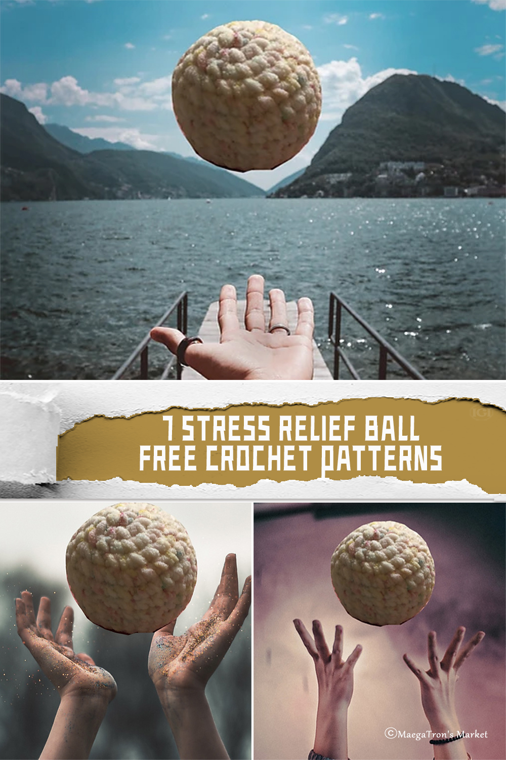 7 Stress Relief Ball Crochet Patterns - FREE - iGOODideas.com