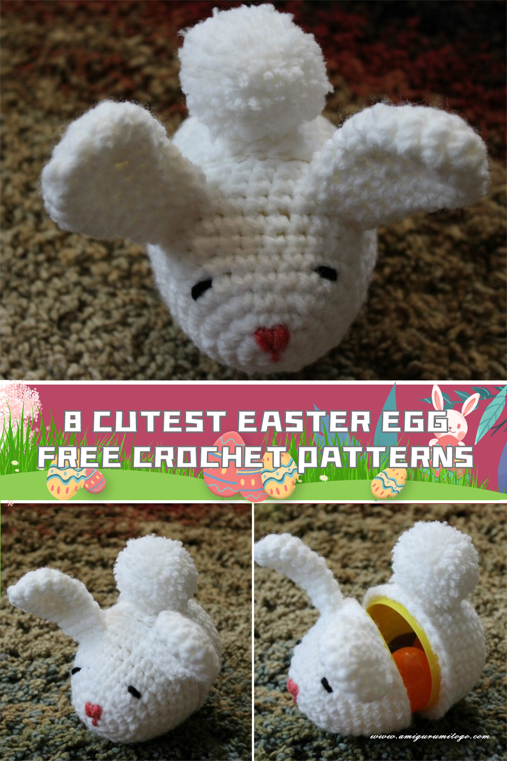 8 Cutest Easter Egg Crochet Patterns - FREE - iGOODideas.com